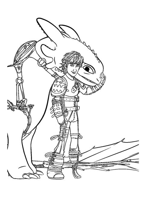 Раскраски Как приручить дракона распечатать или скачать бесплатно в формате Pdf