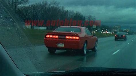 Reader Spy Production Dodge Challenger Naked In The Rain Autoblog