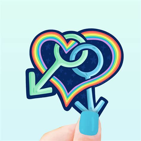 Men Love Men Pride Flag 2023 Vinyl Sticker Turtles Soup