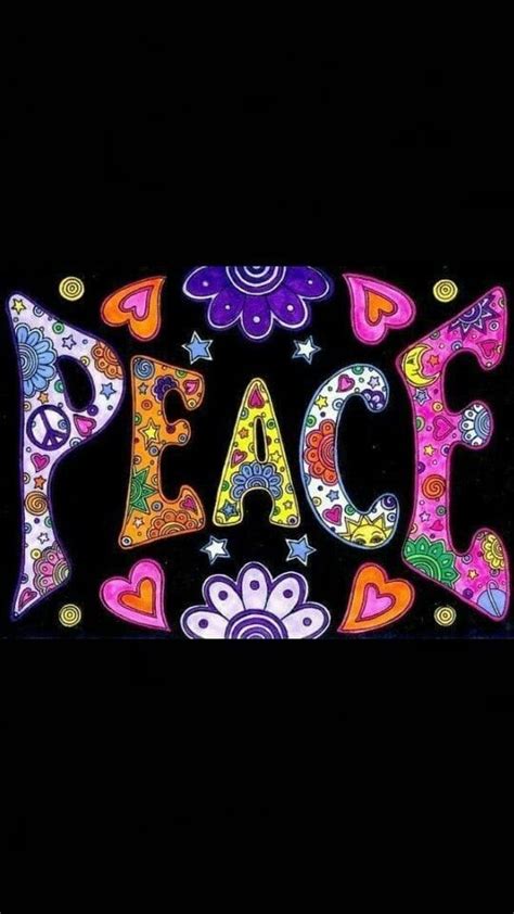 Colorful Peace Sign Art