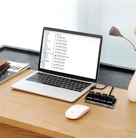 Btxetuel Mini 4 Key Select All Cut Copy Paste Macro Pad Ctrl A X C V Shortcut One