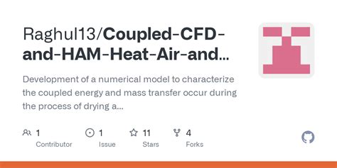 Github Raghul13 Coupled Cfd And Ham Heat Air And Moisture Transport Modeling In A Porous