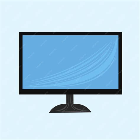 Premium Vector Computer Monitor Screen Vector Illustration