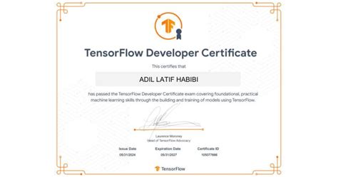 Adil Latif Habibi On Linkedin Tensorflow Developer Certificate • Adil