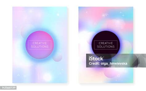 홀로그램 패턴 보라색 공간 프리젠 테이션 디지털 모양 레트르 0명에 대한 스톡 벡터 아트 및 기타 이미지 0명 과학 디자인 Istock