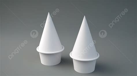 원뿔 모양의 흰색 종이컵 쌍 현실적인 3d 렌더링 일회용 컵 커피 종이 종이컵 배경 일러스트 및 사진 무료 다운로드 Pngtree