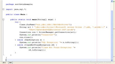 Accessing Access 2007 On Netbeans 65 Using Jdbc Part 3 Connection
