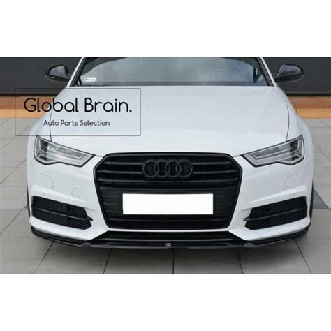 アウディ A6 C7 4g Sライン S6 後期 フロント バンパー リップ スポイラー V1 Audi A6 C7 4g S