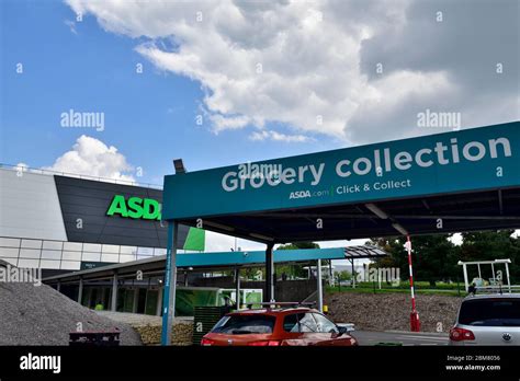 Asda Drive Through Exterior Click And Collect Grocery Collection Point