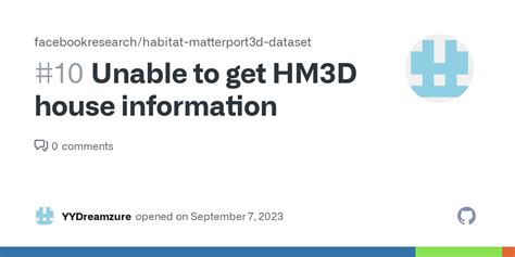 Unable To Get Hm3d House Information · Issue 10 · Facebookresearch Habitat Matterport3d Dataset