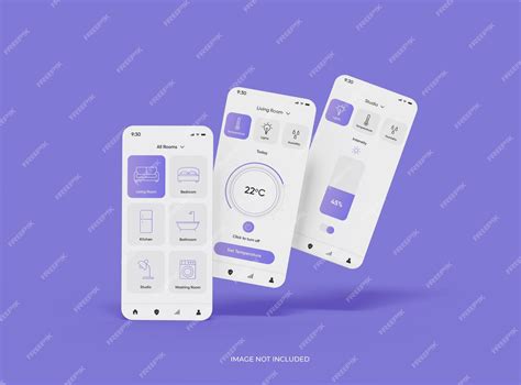Premium Psd Customizable Mockup With Separated Mobile Phone Screens For Ui Ux App Presentation