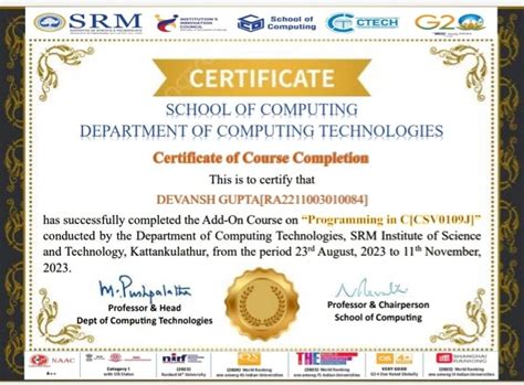 Devansh Gupta On Linkedin Cprogramming Srmuniversity