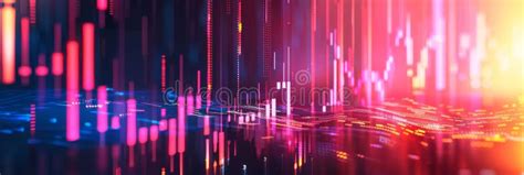 Vibrant Digital Data And Abstract Technology Background With Bright