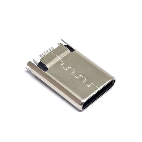 Typec连接器 16pin公头 夹板式公头 长度10 8 插针式 Usb3 1连接器