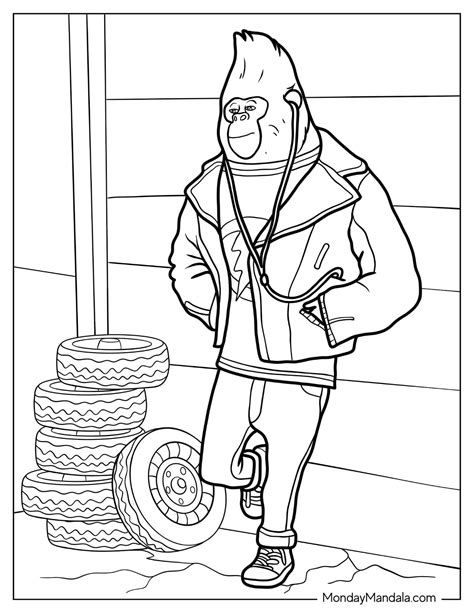 Coloring Book Sing Johnny Coloring Pages