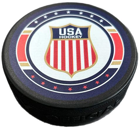 Usa Hockey Shield Puck Navy