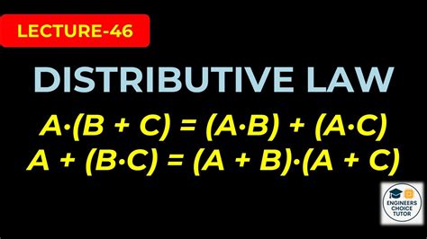 Distributive Law Laws Of Boolean Algebra Digital System Design