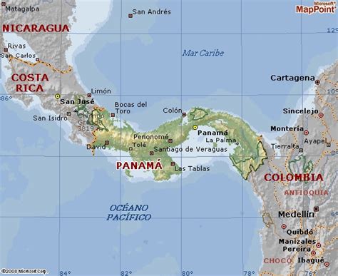 Mapa Geográfico De Panamá