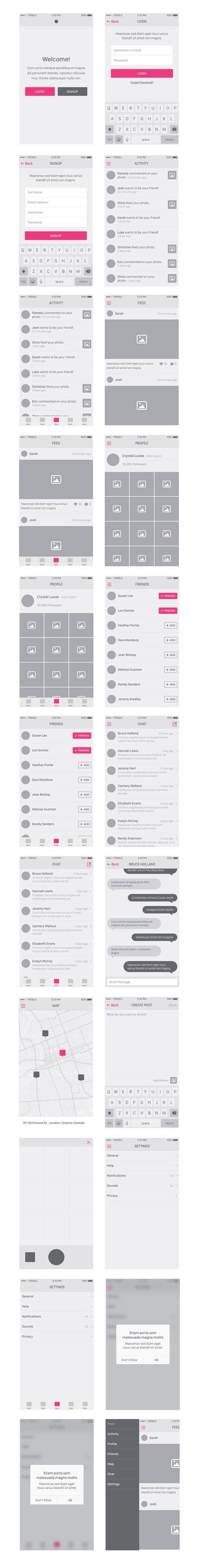 Ios 8 Ui Wireframe Kit