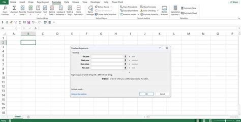 Ms Excel Replace Function To Replace With New Text String