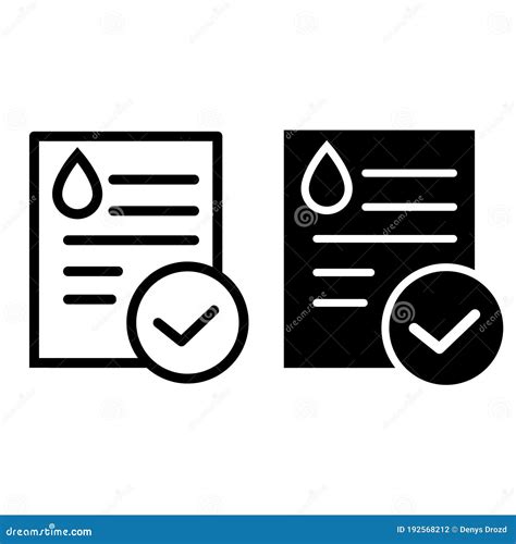 Blood Test Results Vector Icon Lab Illustration Sign Collection Analyzes Symbol