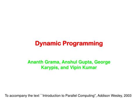 Ppt Dynamic Programming Powerpoint Presentation Free Download Id3825621
