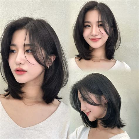 강남미용실 더차강남 최영실장 레이어드 전문 단발 중단발 레이어드컷 뻗는머리조차 이쁜 중단발 🤍 기르는중에 자갈치처럼 뻗으시는 분들에게 추천해드리는 윈드펌 〰️