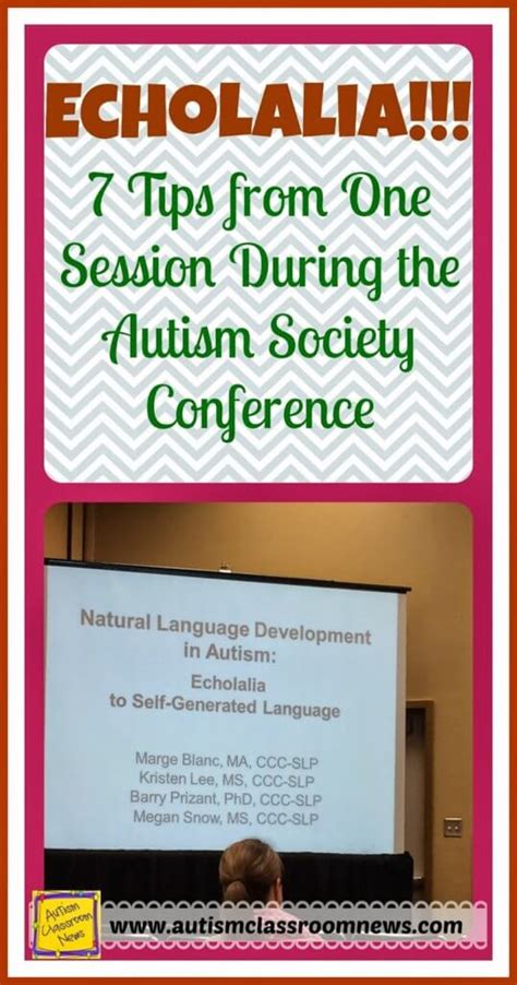 Echolalia 7 Tips From One Session During The Autism Society Conference