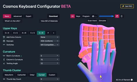 Cosmos A New Ergonomic Keyboard Generator Is In Beta R