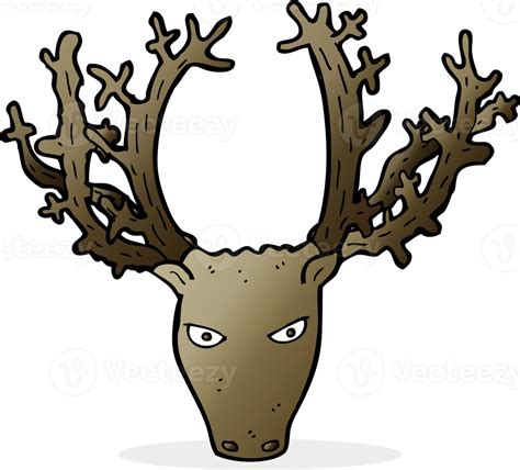 Cartoon Stag Head 44995420 Png