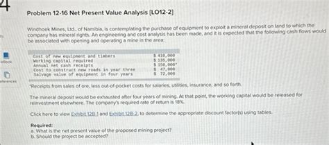 solved problem 12 16 net present value analysis [lo12 2]
