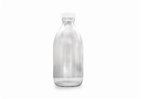 Glass bottle with white plastic cap 250ml (12's) - Chemworld ...