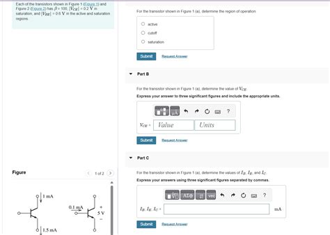 Solved Each Of ﻿the Transistors Shown In ﻿figure