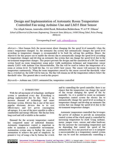 Design And Implementation Of Automatic R Pdf Microcontroller