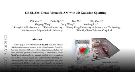 Paper Page Gs Slam Dense Visual Slam With 3d Gaussian Splatting