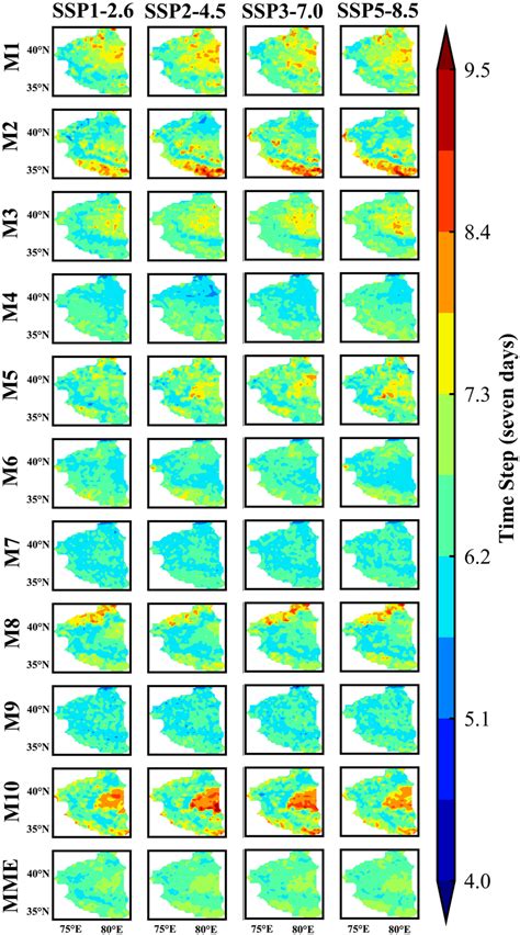 Spatial Distribution Of The Average Duration Of One Flash Drought Event