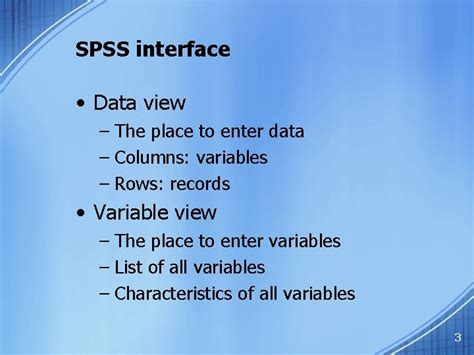 Introduction To The Spss Interface Dr Mohammed Alahmed