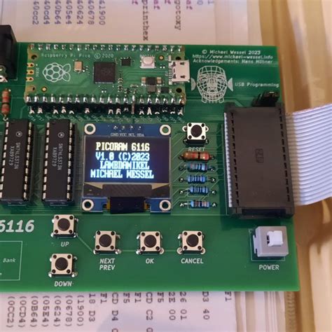 Picoram 6116 Sram Emulator And Sd Card Interface