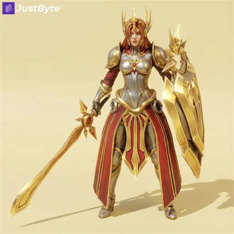 🎨 Leona League Of Legends 3d Printable Stl Model With Display Base
