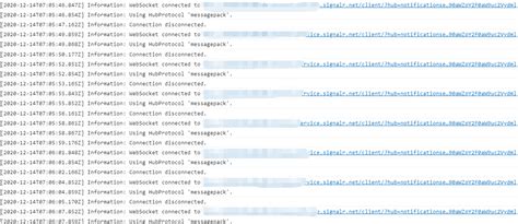 Signalr Connection Continuous Reconnect Due To Messagepack Version 50