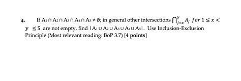 Solved If A1A2A3A4A5O In General Other Intersections Chegg Com
