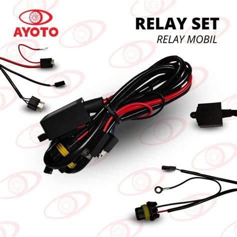 Kabel Relay Set Lampu Mobil Led And Hid H4 Hi Low Biled Projector Ayoto
