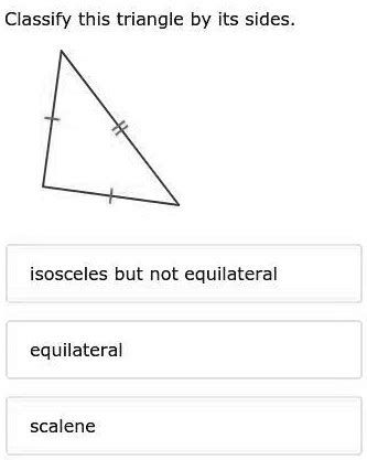 SOLVED Classify This Triangle By Its Sides Classify This Triangle By