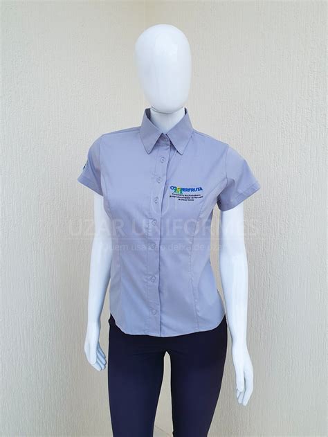 Camisa Social Uniformes De Trabalho Uniformes Feminino Uniforme