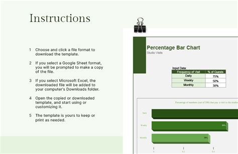 Percentage Bar Chart Google Sheets Excel Template Net
