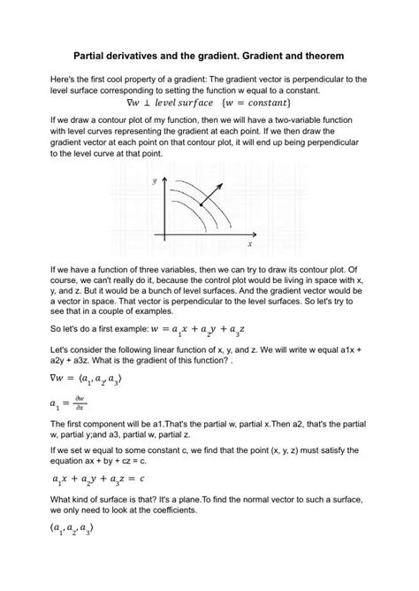 Partial Derivatives And The Gradient Gradient And Theorem Massachusetts Institute Of