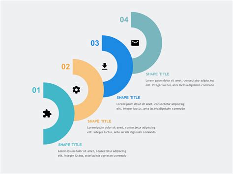 Semicircle Arrange Step Powerpoint Templates Powerpoint Free