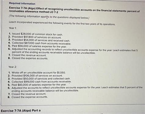 Solved Exercise 7 7a Algo Effect Of Recognizing