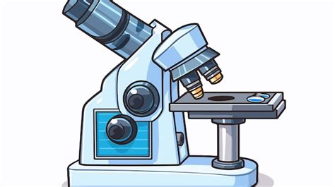 Cute Cartoon Microscope Sticker For Science Lovers Premium Ai Generated Vector