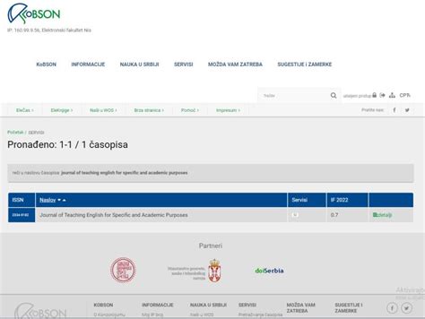 Nadežda Stojković On Linkedin Exceptional Advancement In Our Recognition Our Journal Receives